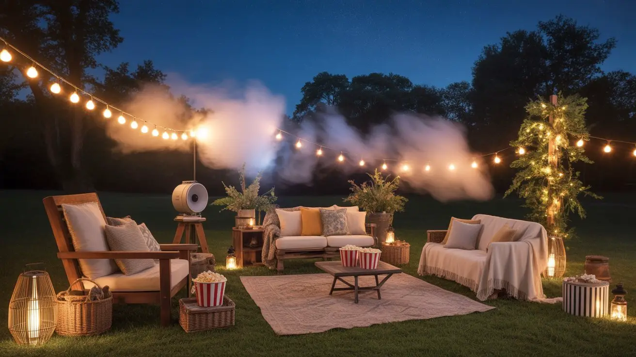 10 Backyard Movie Night Setup Ideas With Fog Effects - Wild Fog