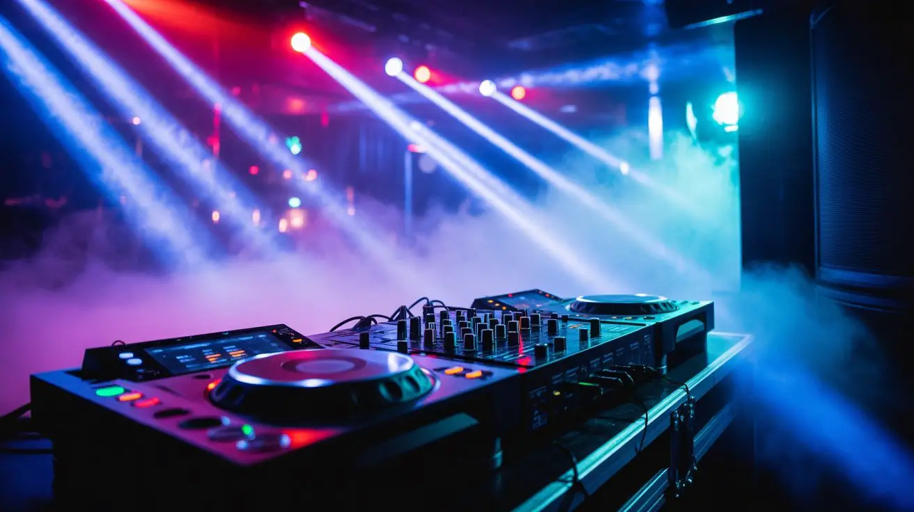 DJ Booth Lighting Layouts With Fog Machines - Wild Fog